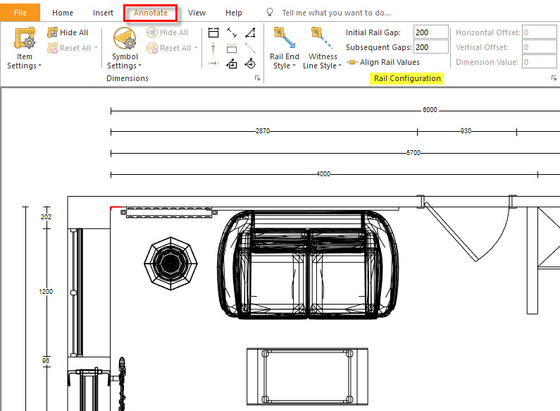 How to Change the Dimension Rail Gaps in an Existing Design in 2020 ...