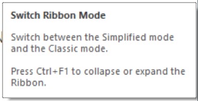 How to Switch Between Standard Ribbon and Simplified Ribbon in 2020 ...